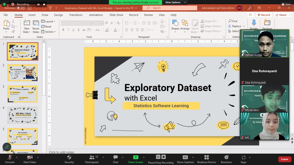 Statistics Software Learning (SSL): Exploratory Dataset with Excel [RECAP] – Himpunan Mahasiswa ...